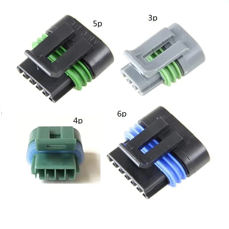 3 4 5 6 Pin 12162833 12162834 Delphi Female Waterproof Automotive Wire ...