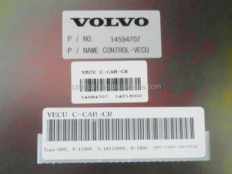 Excavator Ec220 Ecu 60100011 14594708 14609502 - Buy 60100011 14594708 ...