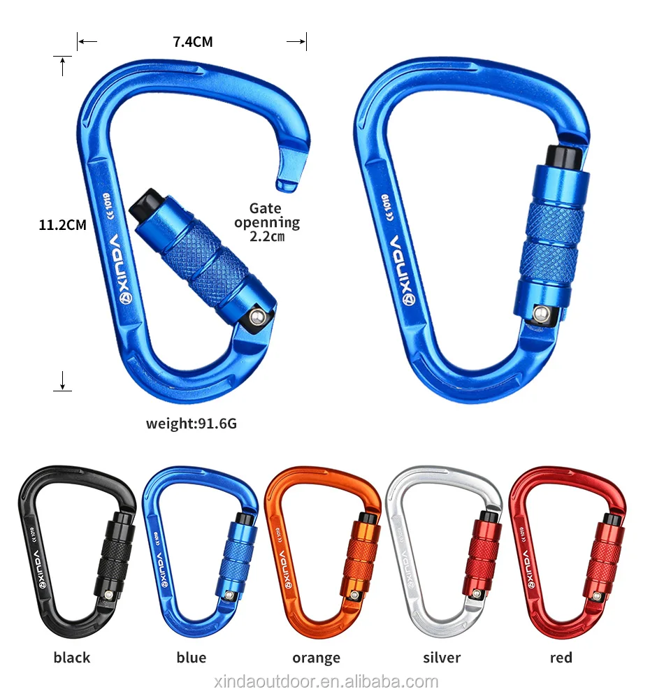 Taal Aerospace - XINDA 7075 Aluminium Auto Locking Carabiner