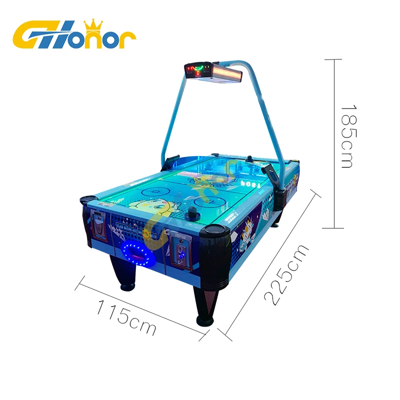 Indoor Air Hokey Game Table Round Corner Air Hockey Game Machine With ...