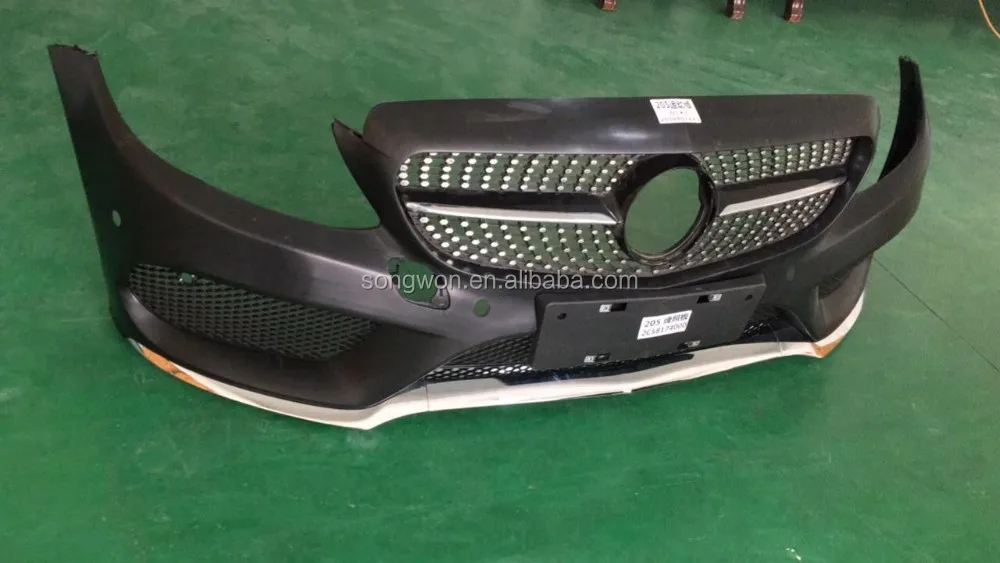 For Mercedes-benz W205 Sport Type Front Bumper Assy - Buy Car Front ...