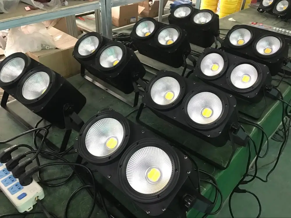2 Eyes Cob Led Blinder Light 2 In 1 Dmx Stage Audience Lighting 2*100w ...
