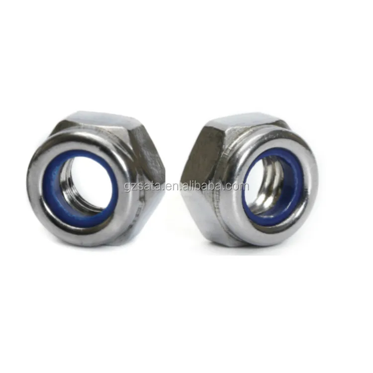 DIN985 Stainless Steel 304 Hex Nylon Insert Locknuts