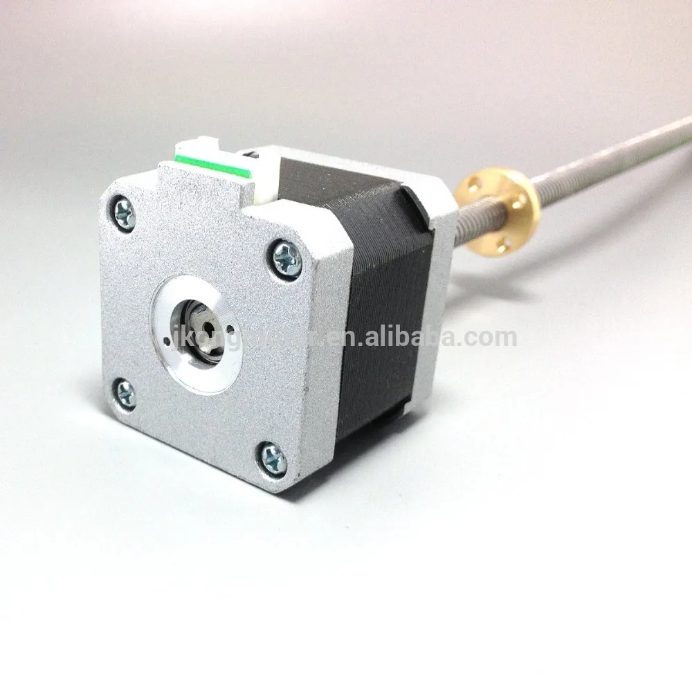 Threaded Shaft Stepper Motor Nema 17 With Acme Leadscrew,2-phase Screw ...