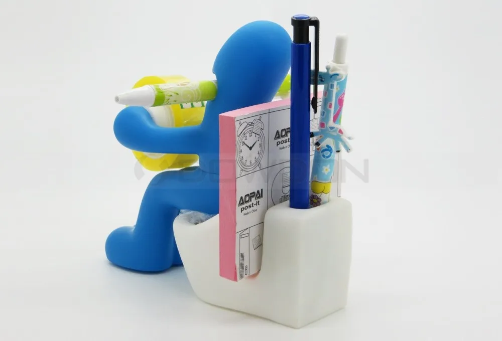 Cute And Fun Desk Office Accessory Supply Tape Pen Paper Clip Holder ...
