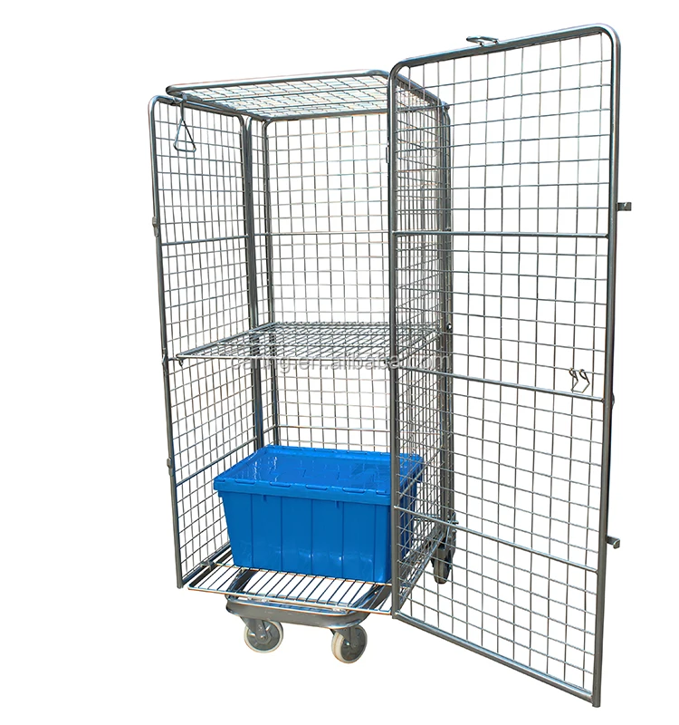 Supermarket Roll Cage Trolley - Heavy Duty & Versatile