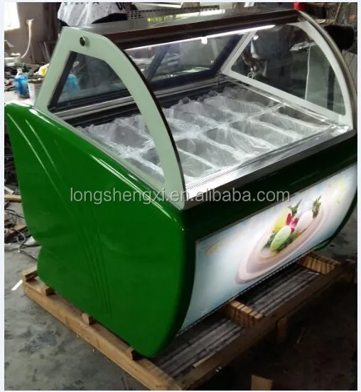 Commercial Gelato Showcase/ Ice Cream Display Case On Sale - Buy Gelato ...