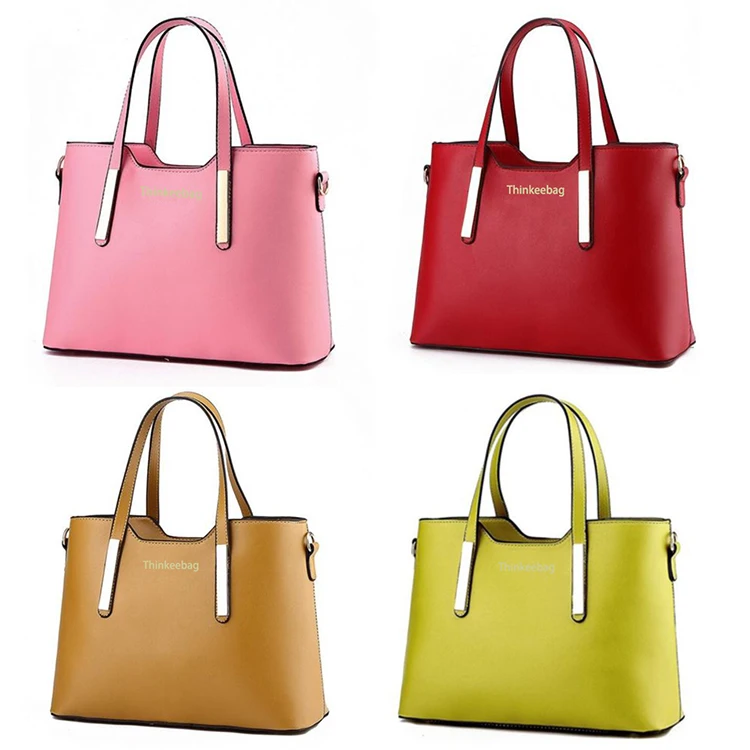 Oem De Señora De La Moda De Cuero Negro,Bolso De Las Mujeres Bolsa De ...