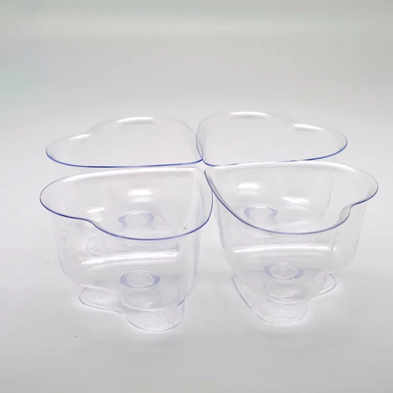 Logo Printed Heart Shape Round Hexagonal Oval Shape Plastic Container ...