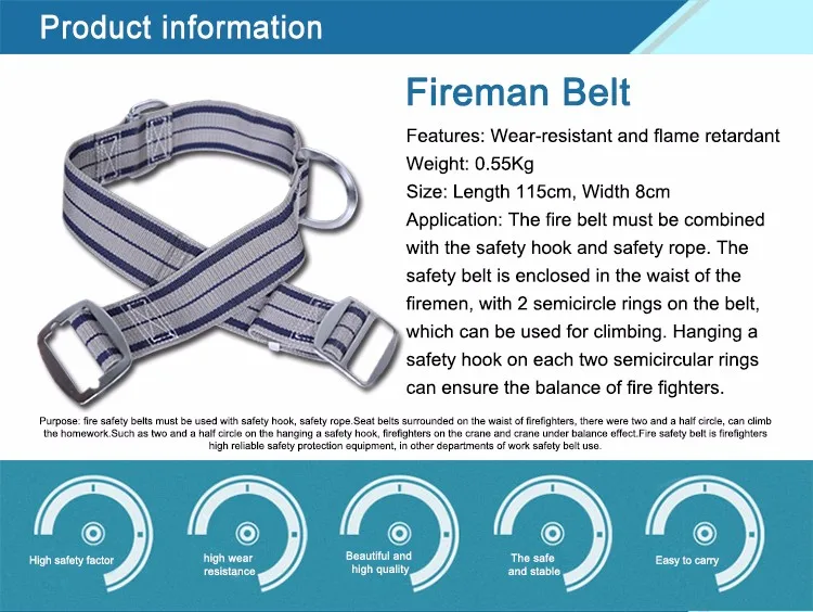 #02 Rescue Fireman Belt For Fire Fighting - Buy Fireman Belt,#02 Rescue ...