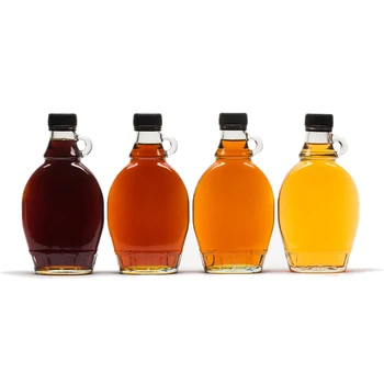 250ml 375ml 500ml Wholesale Clear Glass Material Empty Maple Syrup ...