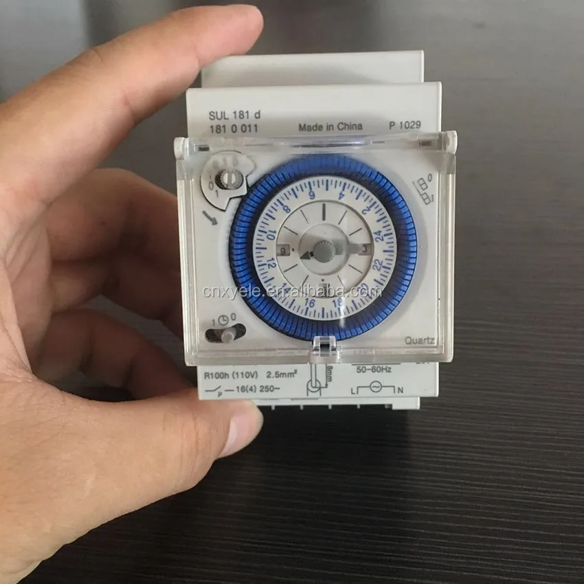 Minuterie 24 Heures Programmable 15 Minutes Réglage Minuterie Mécanique ...