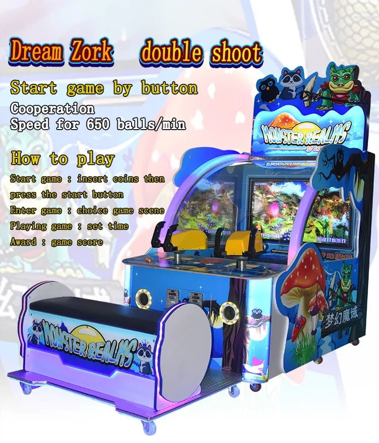 Hot-sell Simulator Coin Operated Arcade Ball Shooting Game For Kids ...