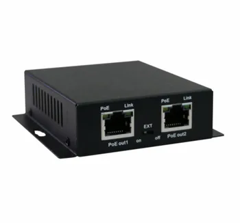 2 Port Network Lan Repeater 250m Long Dual Port Poe Extender For 400m ...