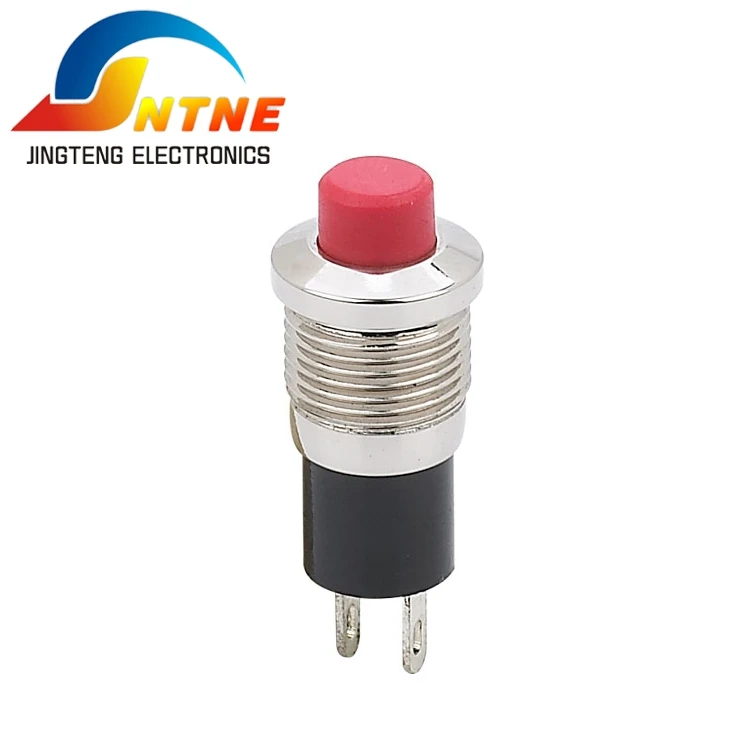 Jingteng 10mm Mini Metal Pushbutton Switches With 2pins Red Button ...