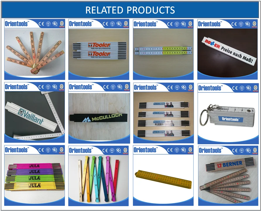 3M Wooden Folding Scale Ruler - European Class III Standard