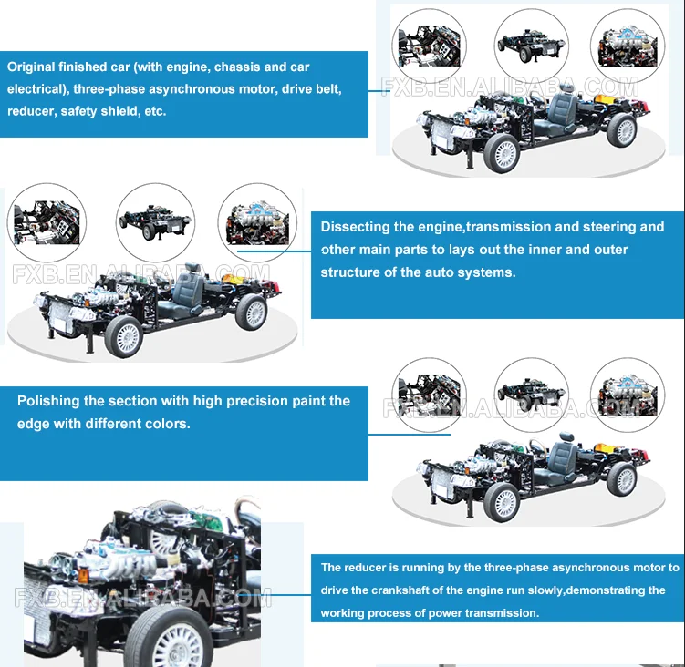 Operable Total Vehicle Section Model Automotive Training Equipment ...