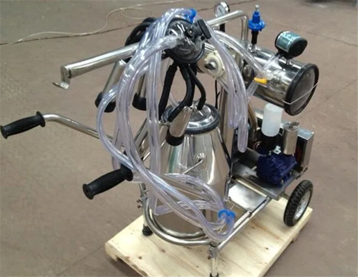 Draagbare trolley geit melker/kleine dier melker/draagbare koe ...