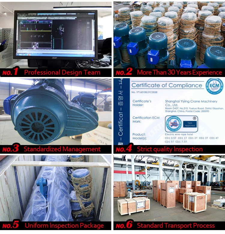 CD1 Wire Rope Hoist Electric Winch 10 Ton Crane - Reliable Power