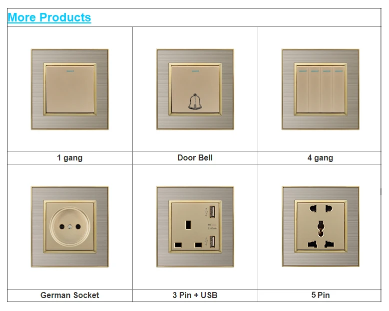 Factory Light Switch,Brushed Multi-function Stainless Steel Wall Switch ...