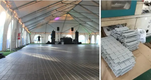 PP Portable Floor Tiles for Tents - Easy Install & Removable
