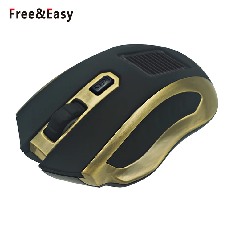 Black Ergonomic Automatic Charge 2.4g Wireless Solar Mouse No Battery ...