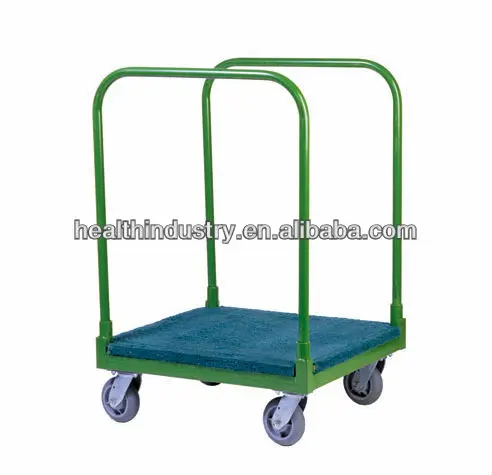 Red Panel Carts With 2 Removable Uprights And With Solid Deck Covering ...