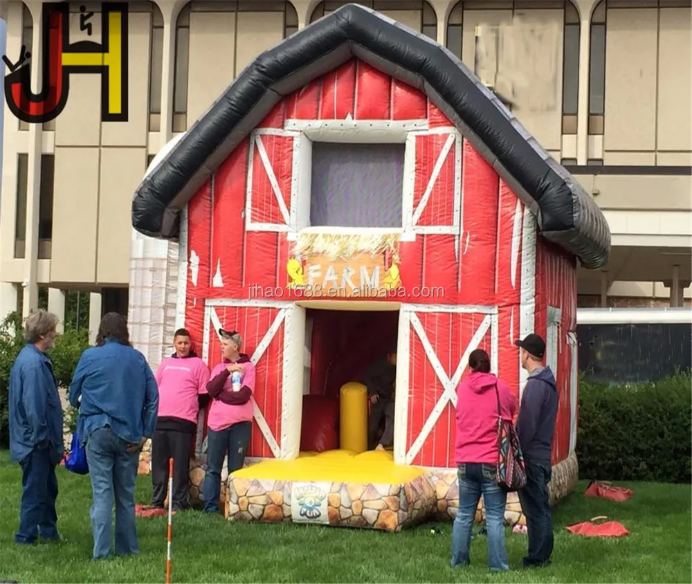 Large Inflatable Barn Farm Bouncer House Inflatable Barn Bounce Castle ...