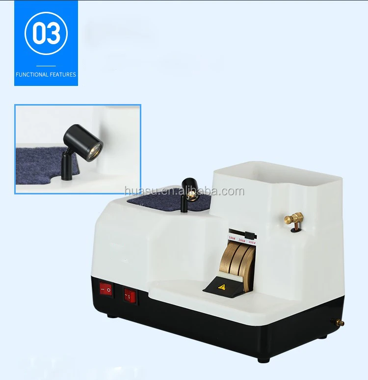China Optical Lens Cutting Machine Hand Edger Manual Grinder with 3 ...
