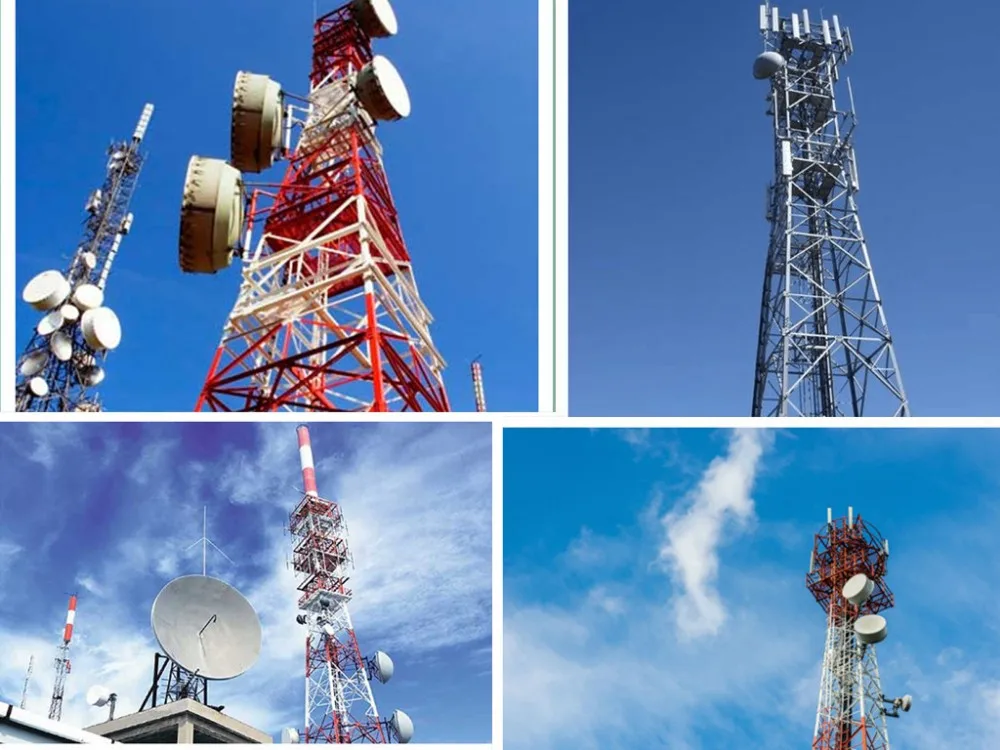 Self Supporting 4 Legs Angle Steel Truss Tower for Telecom