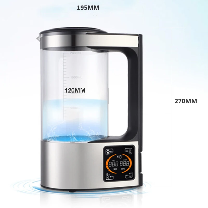 2L Active Hydrogen Rich Water Generator - Pure H2 Alkaline