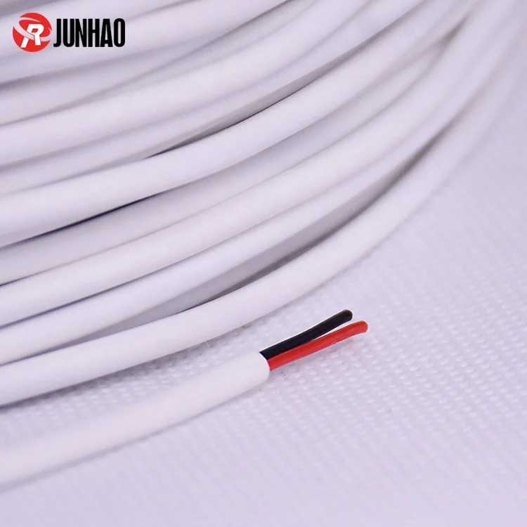 White 2 Core 24awg Silicone Cable - 300m Roll - 300V/600V