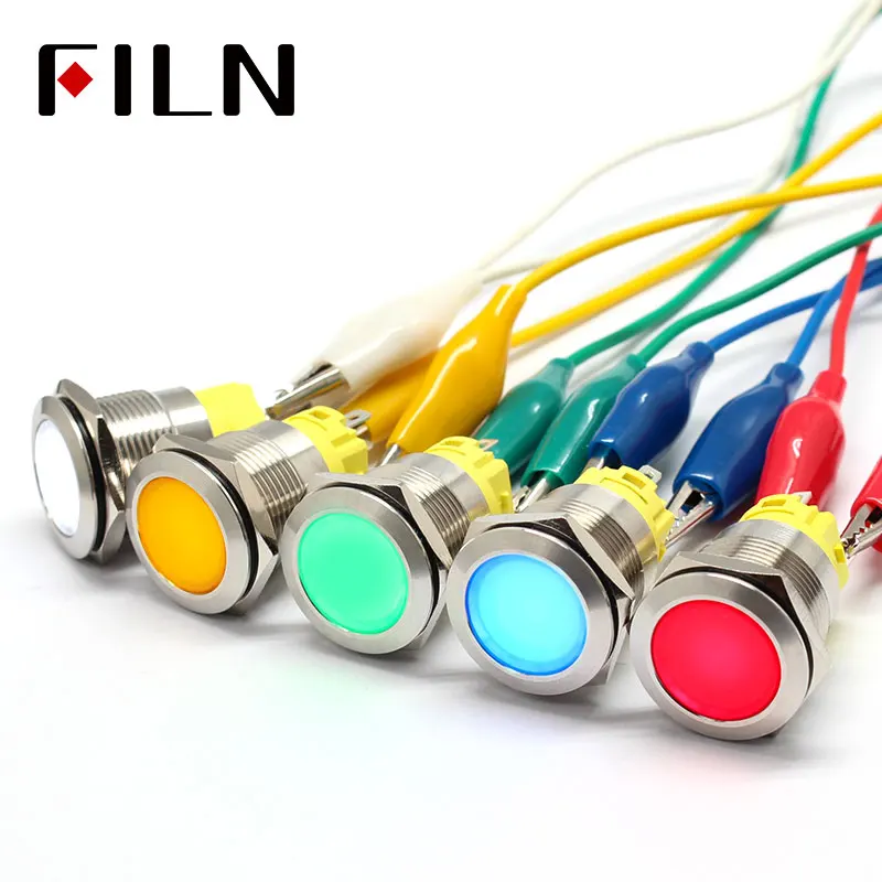 IP67 Waterproof Metal LED Warning Indicator Light Signal Lamp