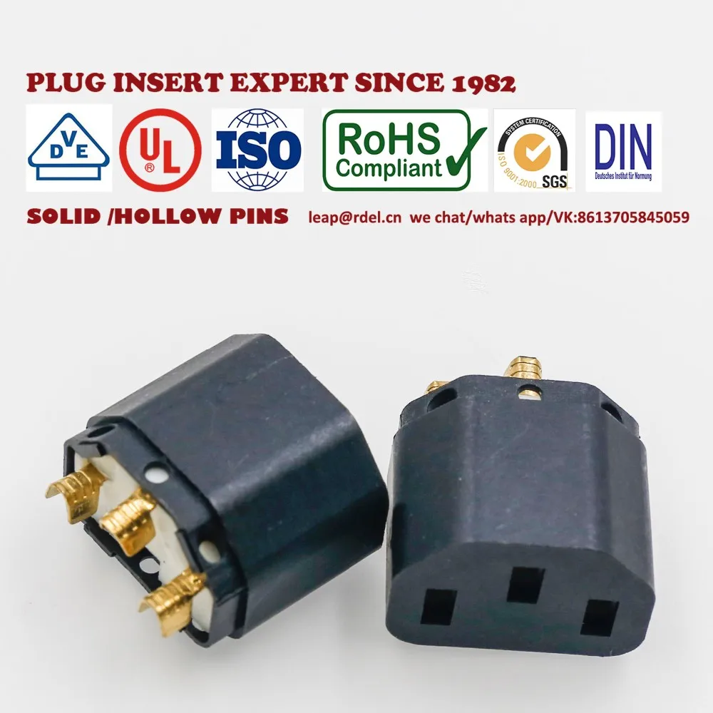 Sc-203a Insert Socket C13 New Design Black Rohs Reach - Buy Iec 320 C7 ...