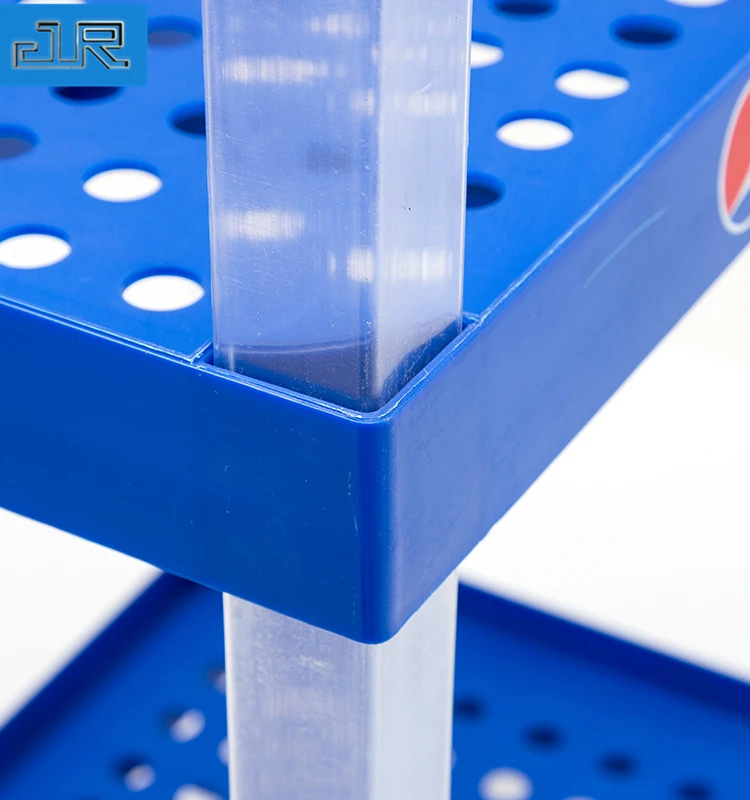 Eco-Friendly Floor Standing Pepsi Beverage Display Rack - Plastic ...