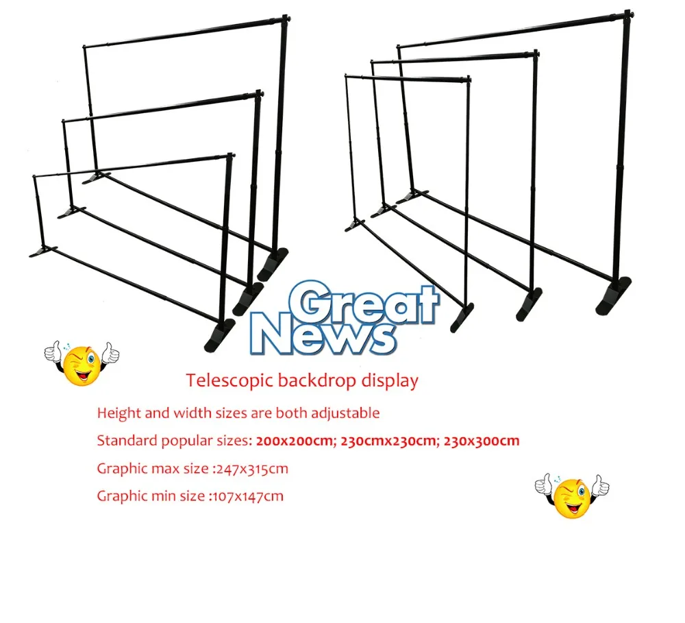 Trade Show Adjustable Portable Advertising Display Graphic Wall ...