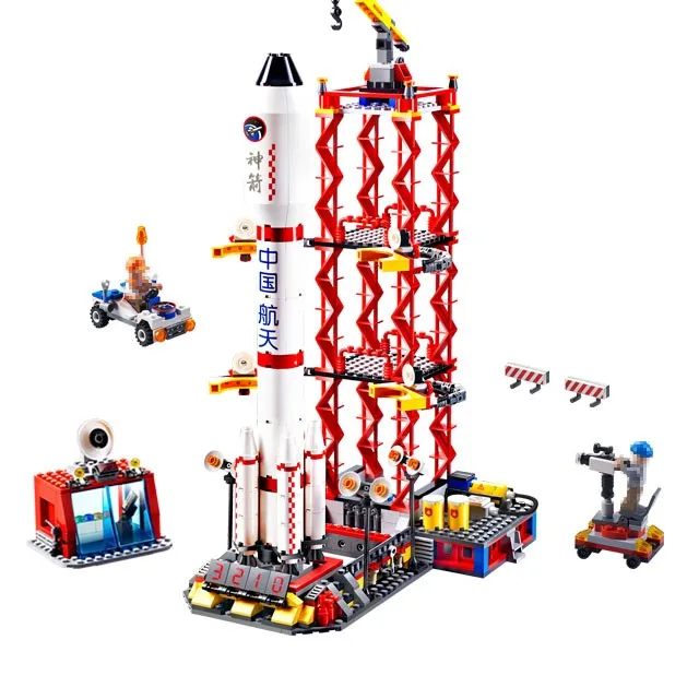 Spacecraft Launch Center Building Bricks - Educational Toy