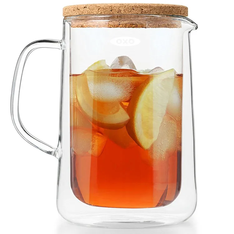 Double Wall Borosilicate Glass Coffee Pitcher/carafe