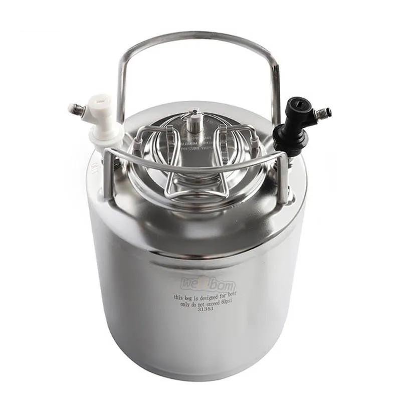 Homebrew 2.5 Gallon 10l Ball Lock Keg Stainless Steel Cornelius Keg ...