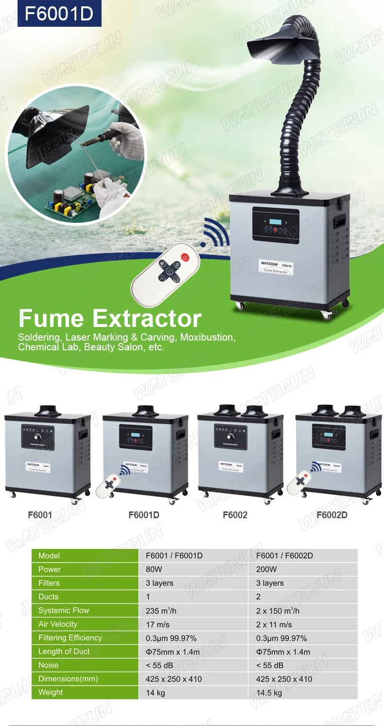 200W Digital Fume Extractor - Efficient Laser Marking Air Cleaning