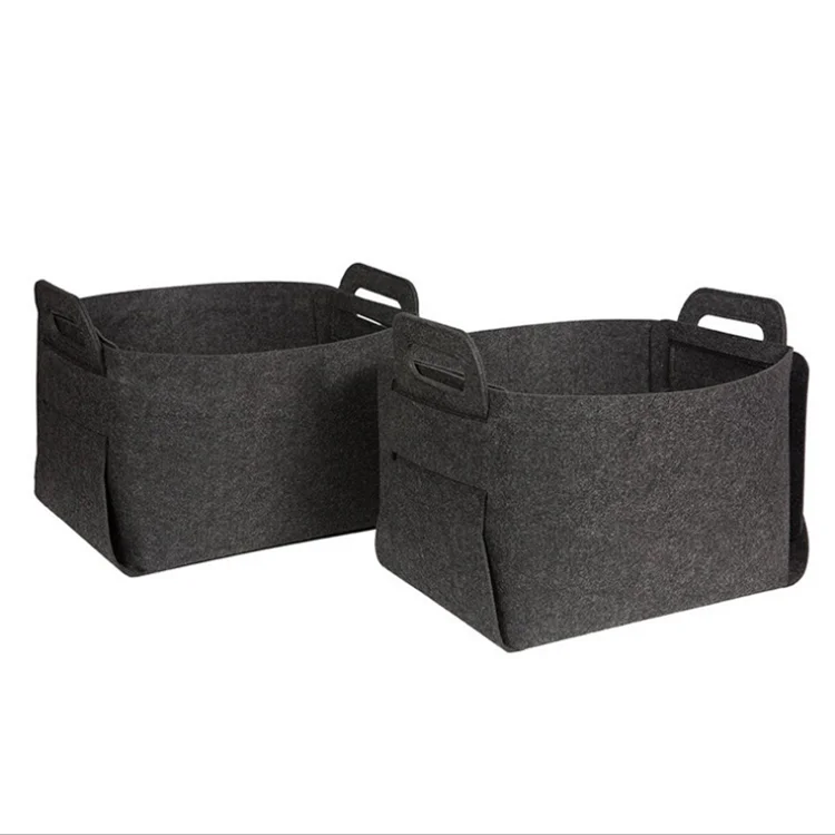 100%polyester /wool Felt Fold Down Storage Boxes - Buy Felt Storage ...