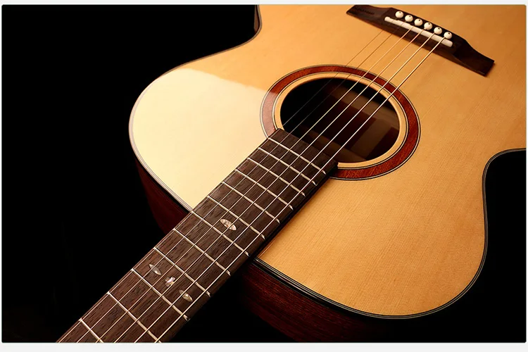 Jumbo Instrumento Musical - Acoustic Guitar with Solid Top