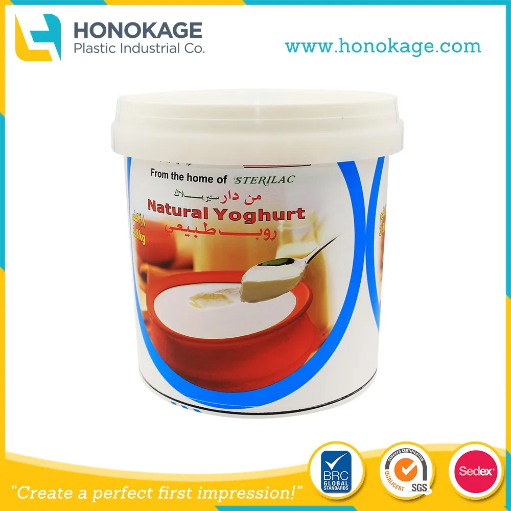 Natural Yogurt Plastic Packaging With Lid,Plastic Dairy Packaging ...