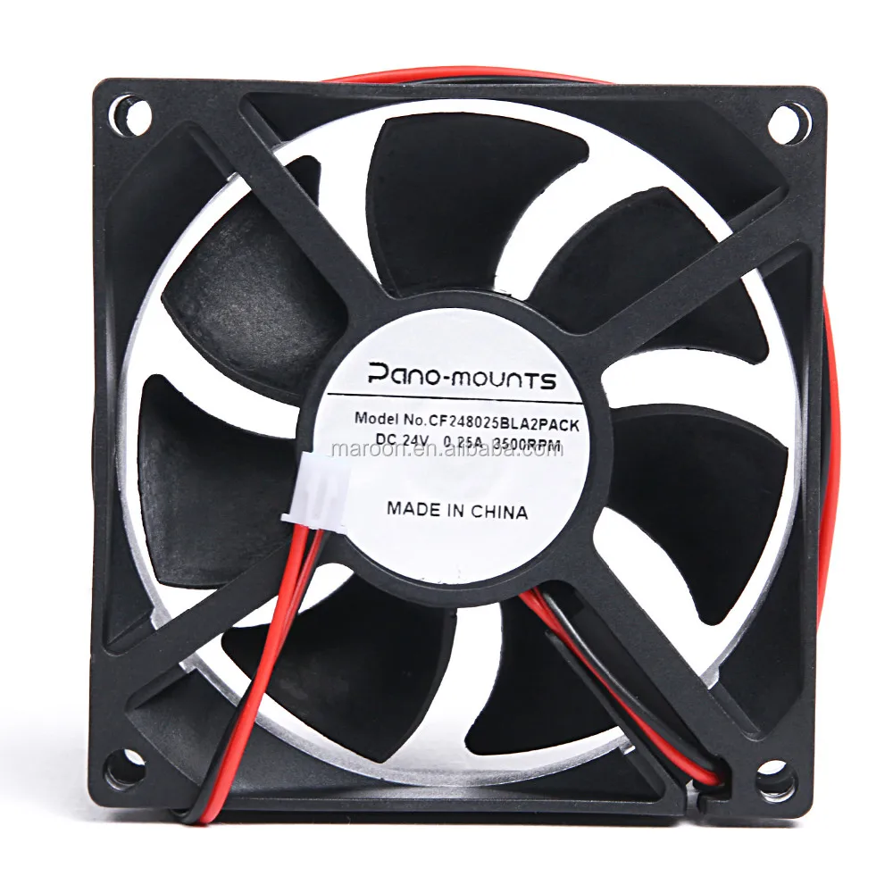 80x80x25mm High Cfm 3500rpm 8025 Fan Duall Ball Bearing 24v Dc 80mm Pc ...