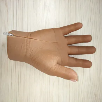 Silicone Finger And Partial Hand Prosthetic Glove With Zipper - Buy ...