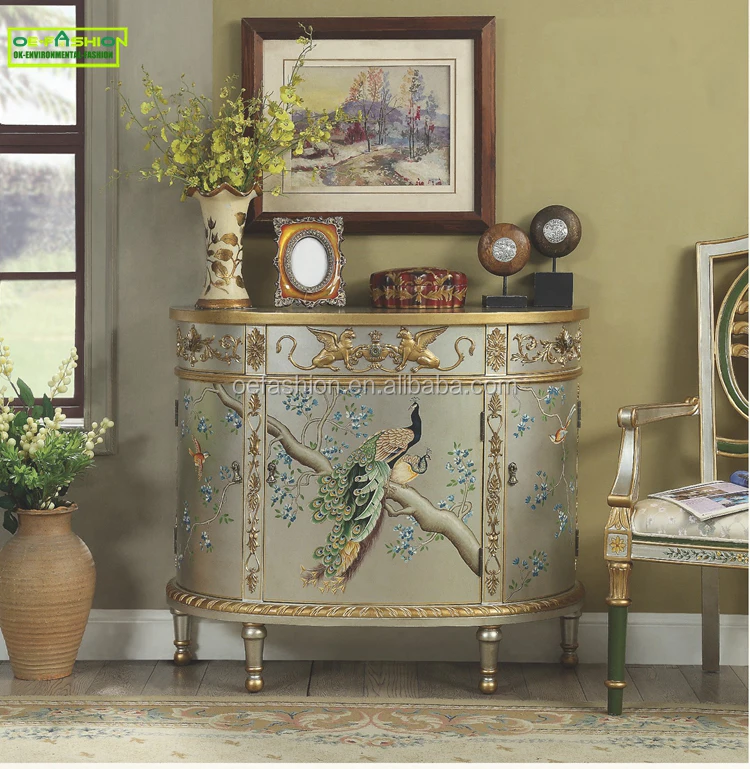 OE-FASHION Furniture Luxury Console Table with Storage Drawers in ...