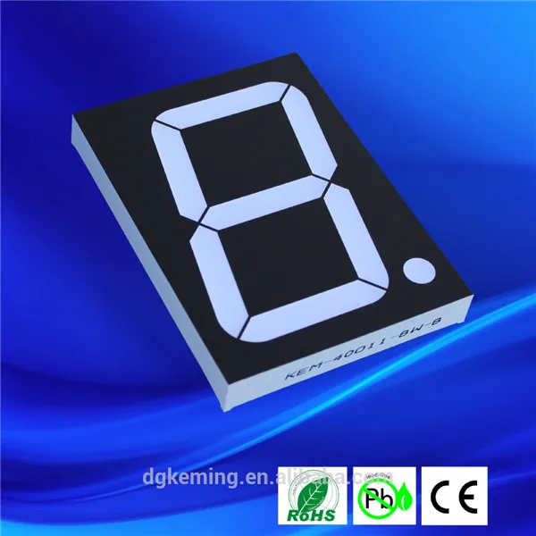 4 Inch Blue 7 Segment LED Display - KEM-40011-AB/CD/EF