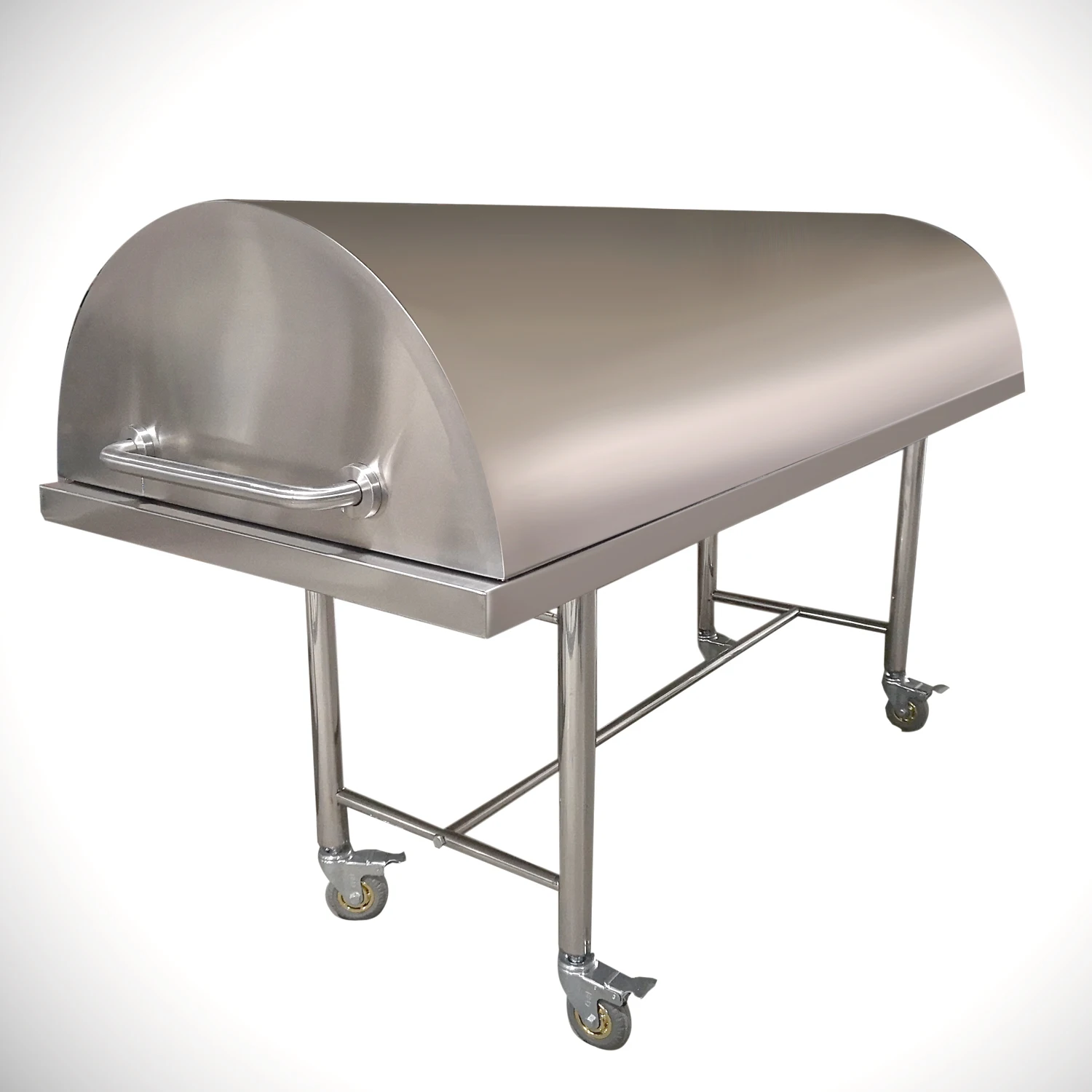Stainless Steel Lifting Trolley Morgue Funeral Coffin Stretcher Trolley ...