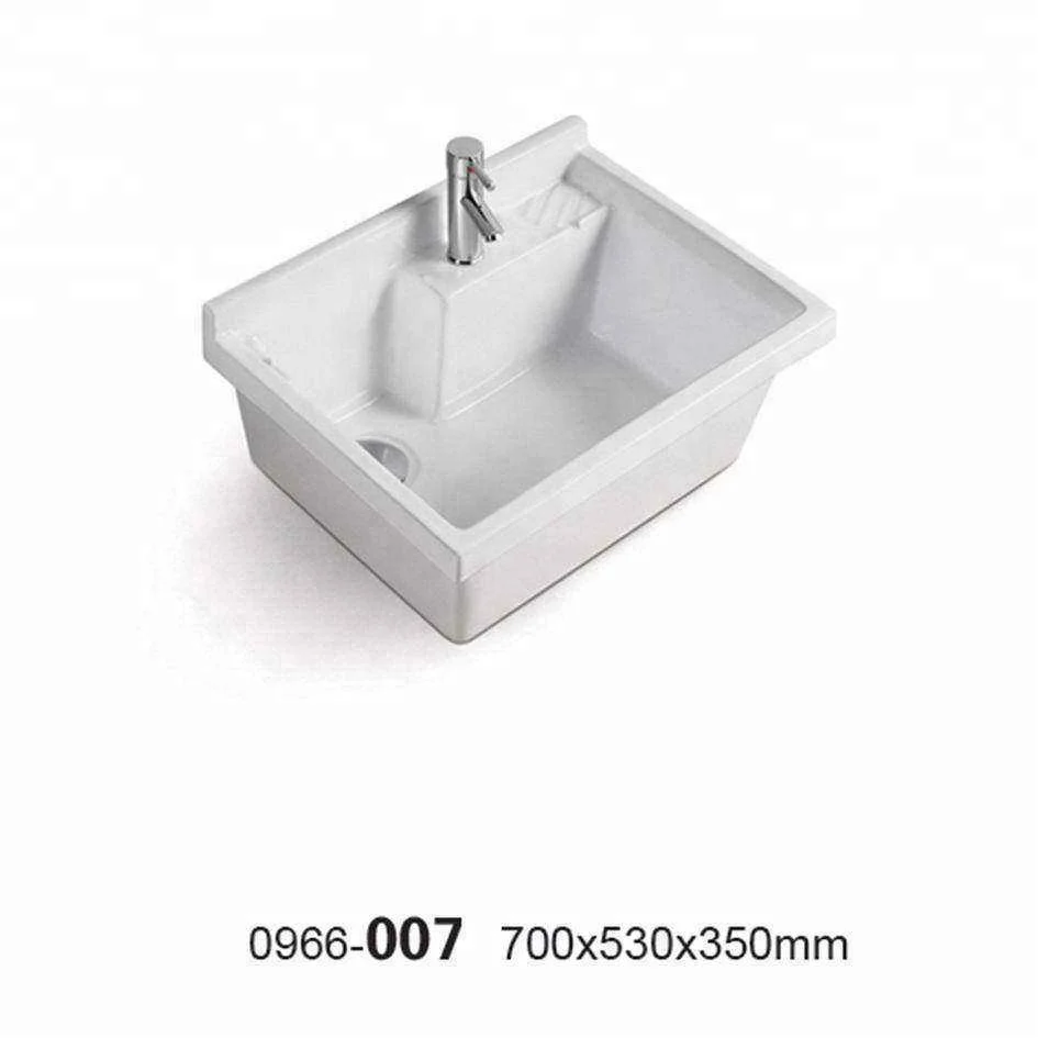 Big Size Ceramic Hand Wash Cloth Sink Deep Laundry Machine Wash Basin ...