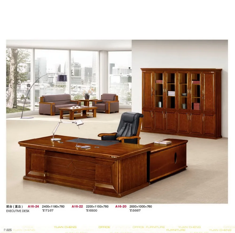 High Quality Hdf Wood Executive Table Luxury Office Furniture Desk ...